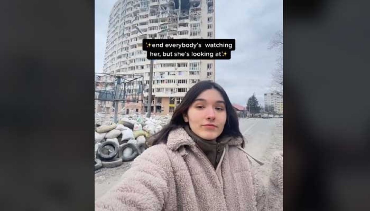 TikTok girl from Ukraine shows what 'bomb shelter life' looks like