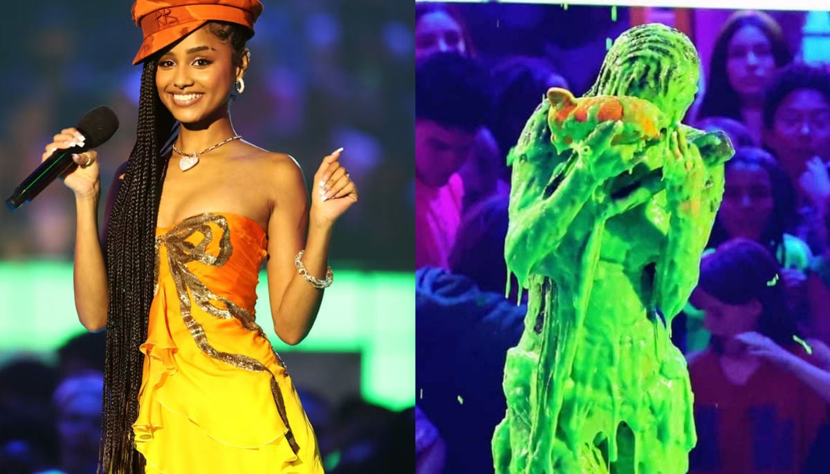Tyla drenched in slime at Kids’ Choice Award 2025: Watch