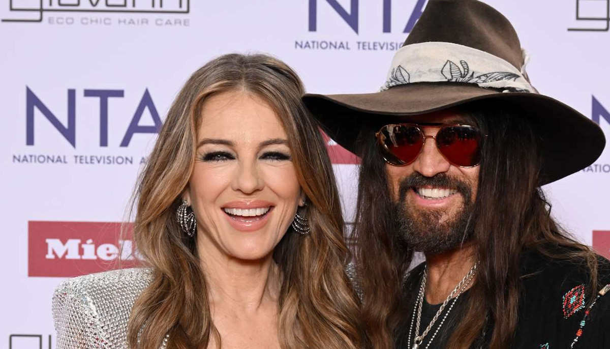 Elizabeth Hurley, Billy Ray Cyrus share festive holiday moments
