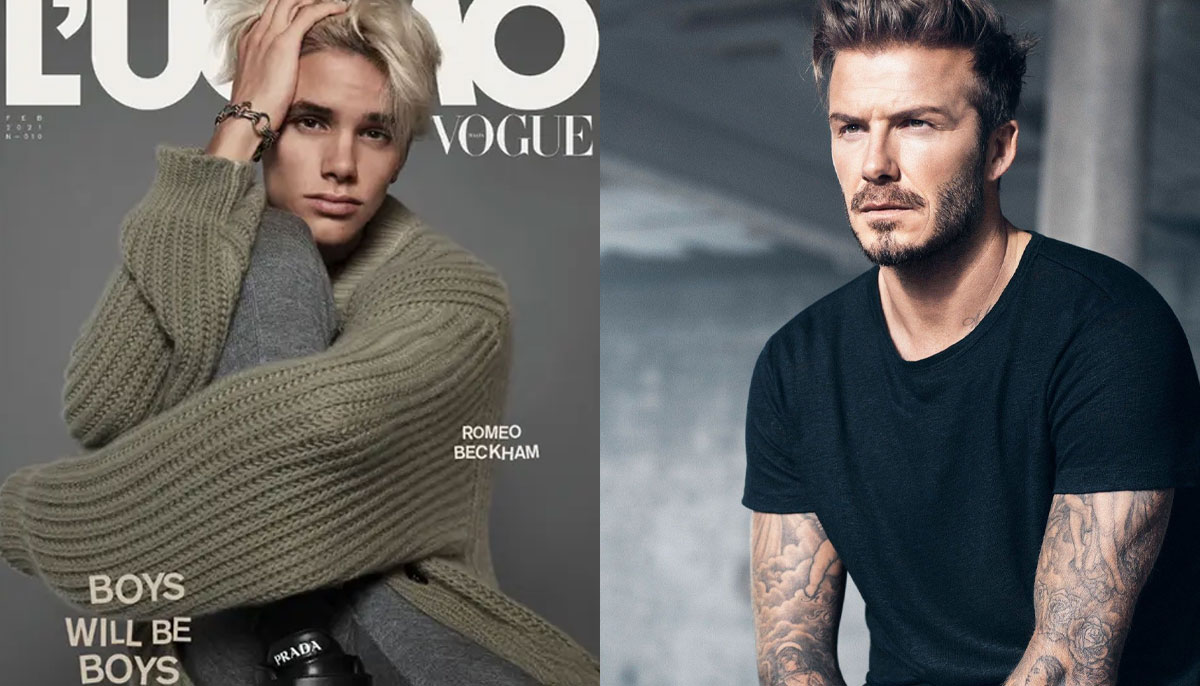 David Beckham celebrates Romeo Beckham's first Vogue cover - The Celeb Post