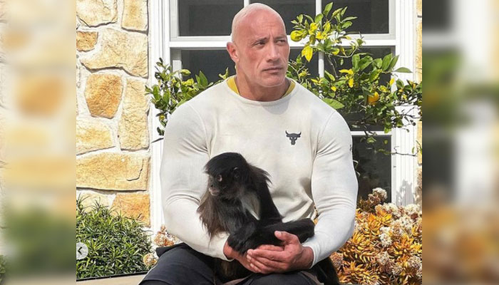 Dwayne Johnson leaves fans laughing over his paternal side with a monkey