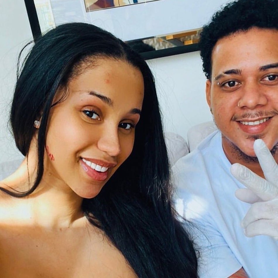 Cardi B reveals her first face tattoo