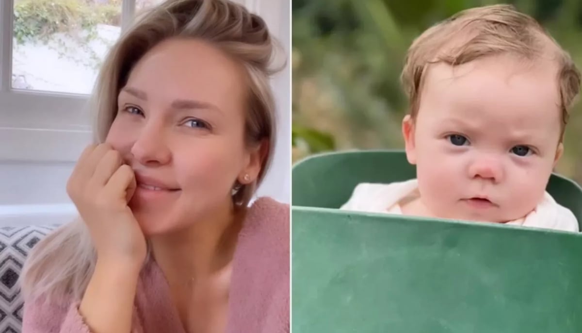 Sharna Burgess shares sweet pictures of son Zane 'enjoying swing'