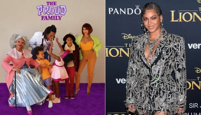 Beyoncé, Jay-Z and kids transform into 'Proud Family', rare Halloween ...