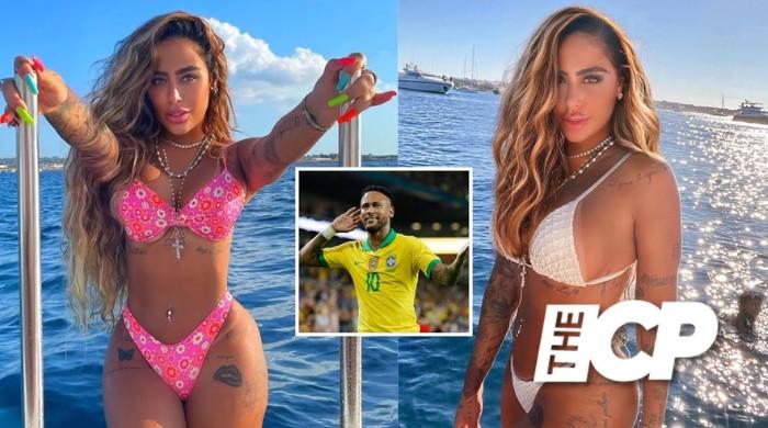 Neymar's sister, Rafaella Santos abuses cleavage with breasts almost escaping - The Celeb Post