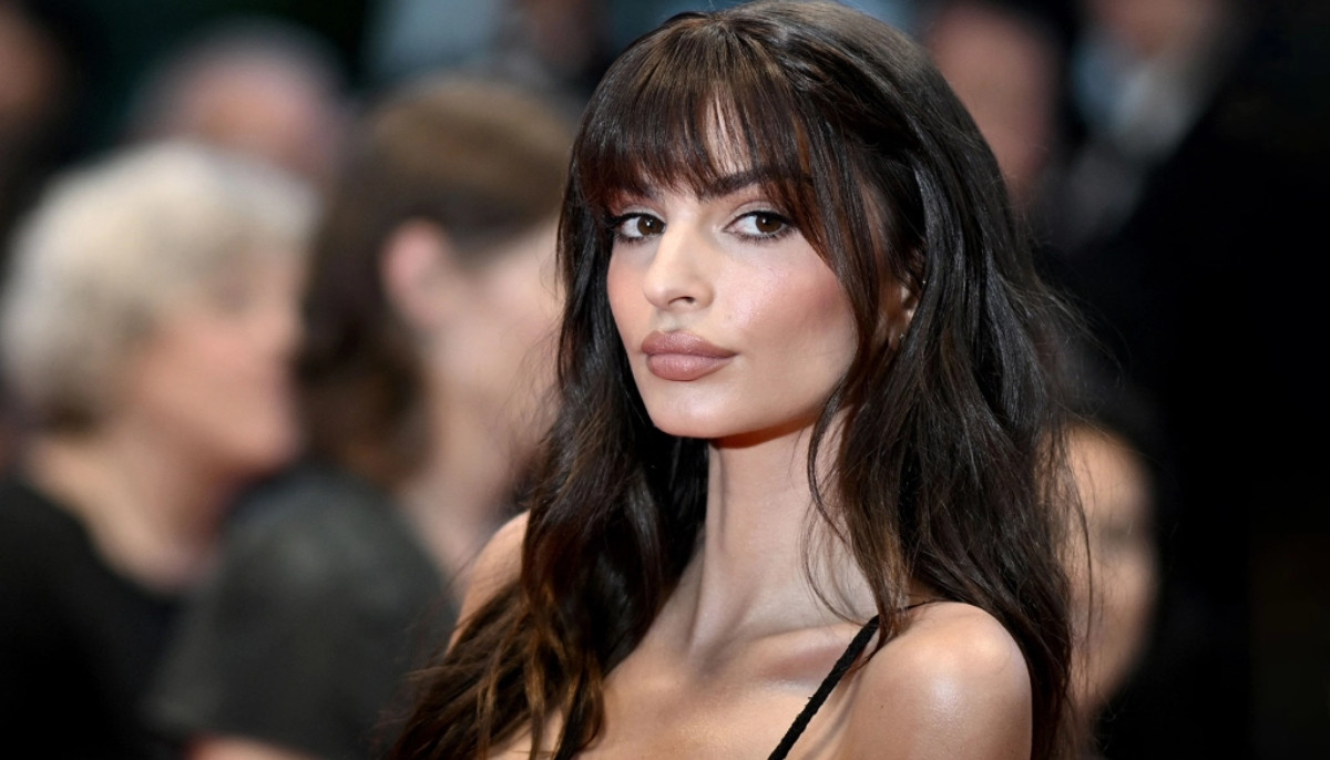 Emily Ratajkowski dons risque sheer ensemble at Swarovski event