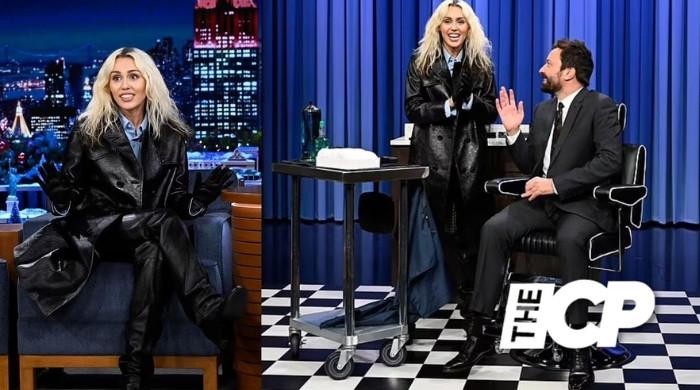 Miley Cyrus shaves Jimmy Fallons’s beard on the ‘Tonight Show’ - The ...