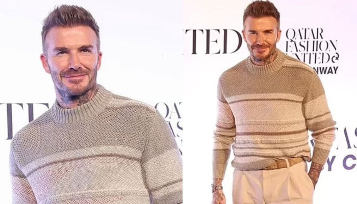 David Beckham looks eagerly handsome at Qatar Fashion United CR Runway