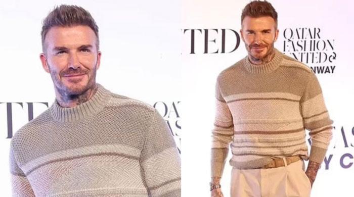 David Beckham looks eagerly handsome at Qatar Fashion United CR Runway