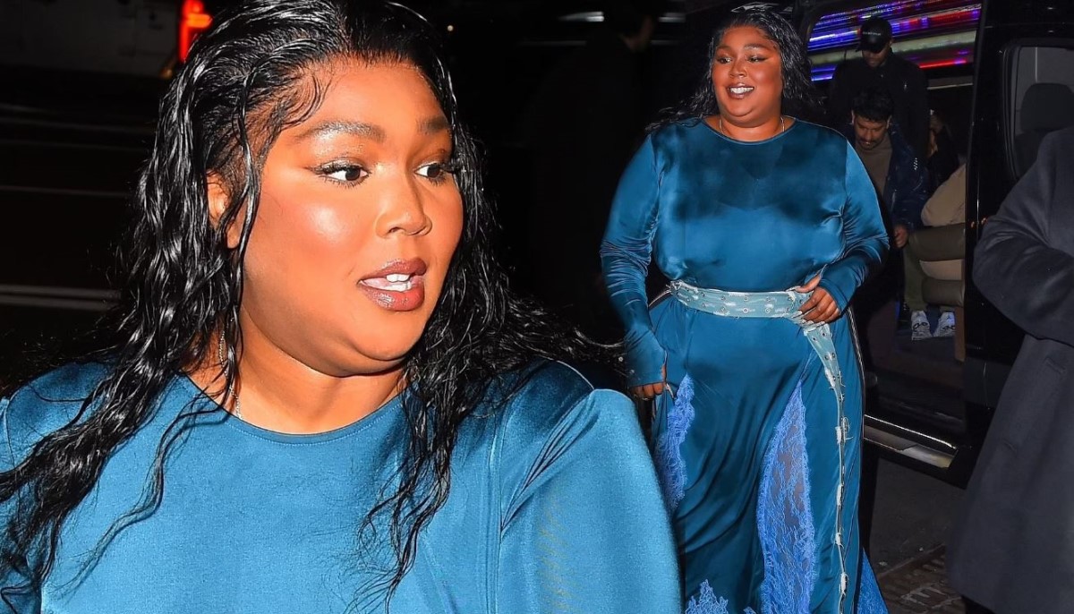 Lizzo looks ELEGANT in ‘blue’ at Saturday Night Live after party