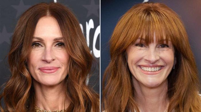 Julia Roberts switches to Bold Bangs at Chopard Event
