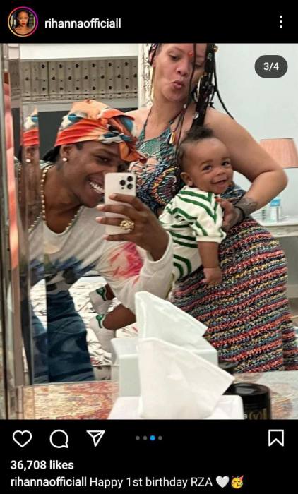 Rihanna, A$AP Rocky wishes their 1st born, RZA, 'Happy Birthday'