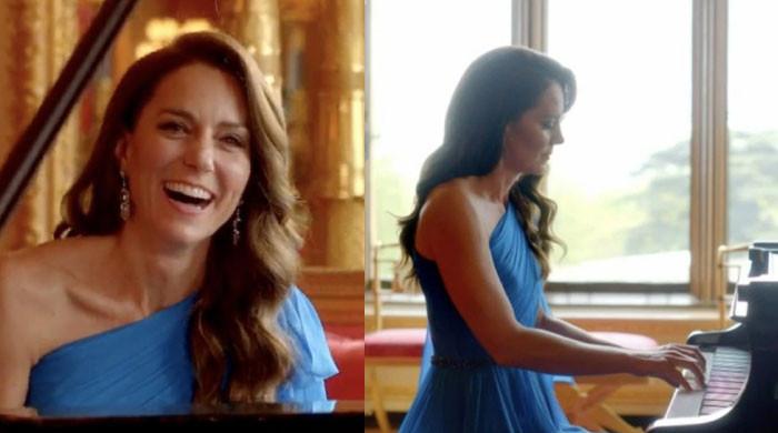 WATCH: Kate Middleton makes surprise piano cameo in Eurovision final ...
