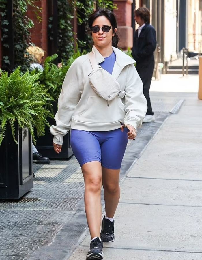Camila Cabello DONS sweatshirt over ‘pale blue leotard’ heading to a ... Camila Cabello DONS sweatshirt over ‘pale blue leotard’ heading to a ...