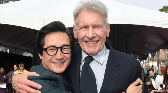 Harrison Ford EMBRACES Ke Huy Quan at 'Indiana Jones and the Dial of ...
