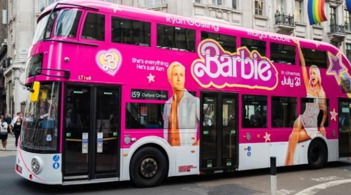 ‘Barbie’ EVERYWHERE in U.K., Fever Hits Pink Buses, Taxis, London Landmarks
