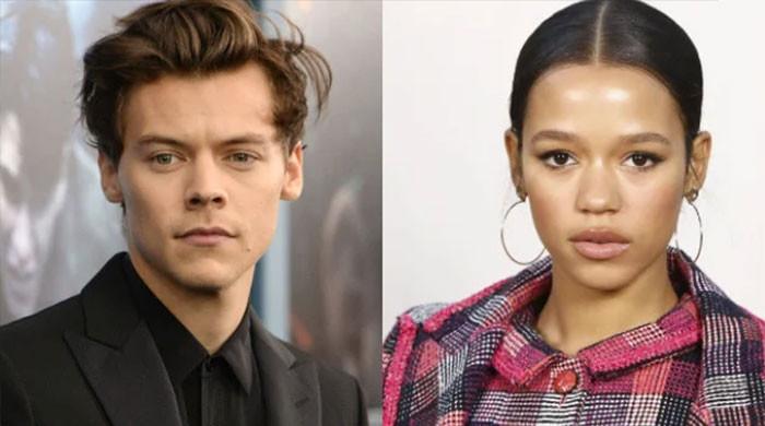 Taylor Russell at Harry Styles' epic final show in Italy
