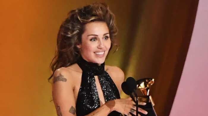 Miley Cyrus wins ‘record of the year’ award for ‘Flowers’ at 2024 ...