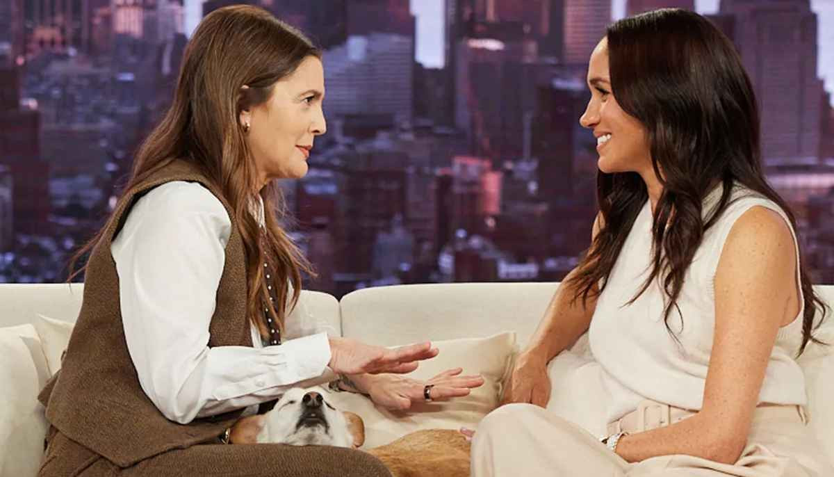 Meghan Markle's awkward reaction to Drew Barrymore's Princess Diana story