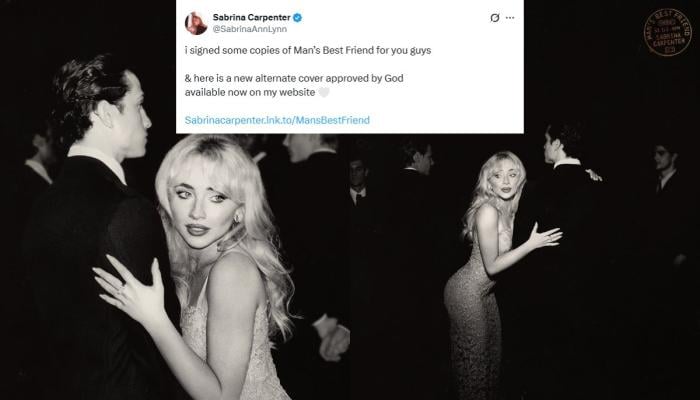 Fans approve new album cover for Sabrina Carpenter's ‘Man's Best Friend’