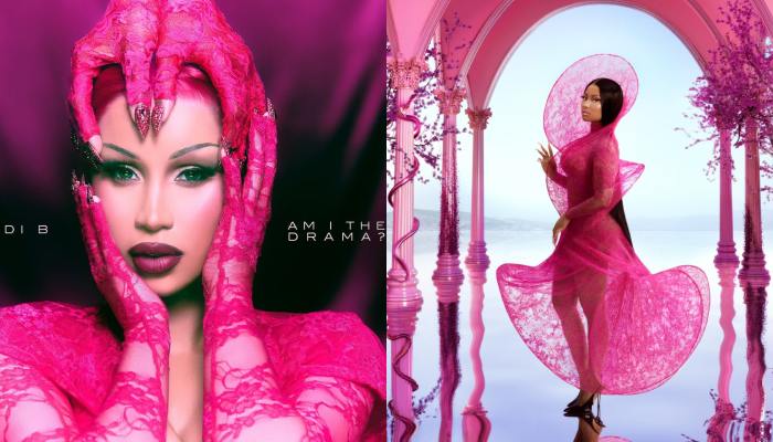 Cardi B 'copies' Nicki Minaj's album cover ahead of release