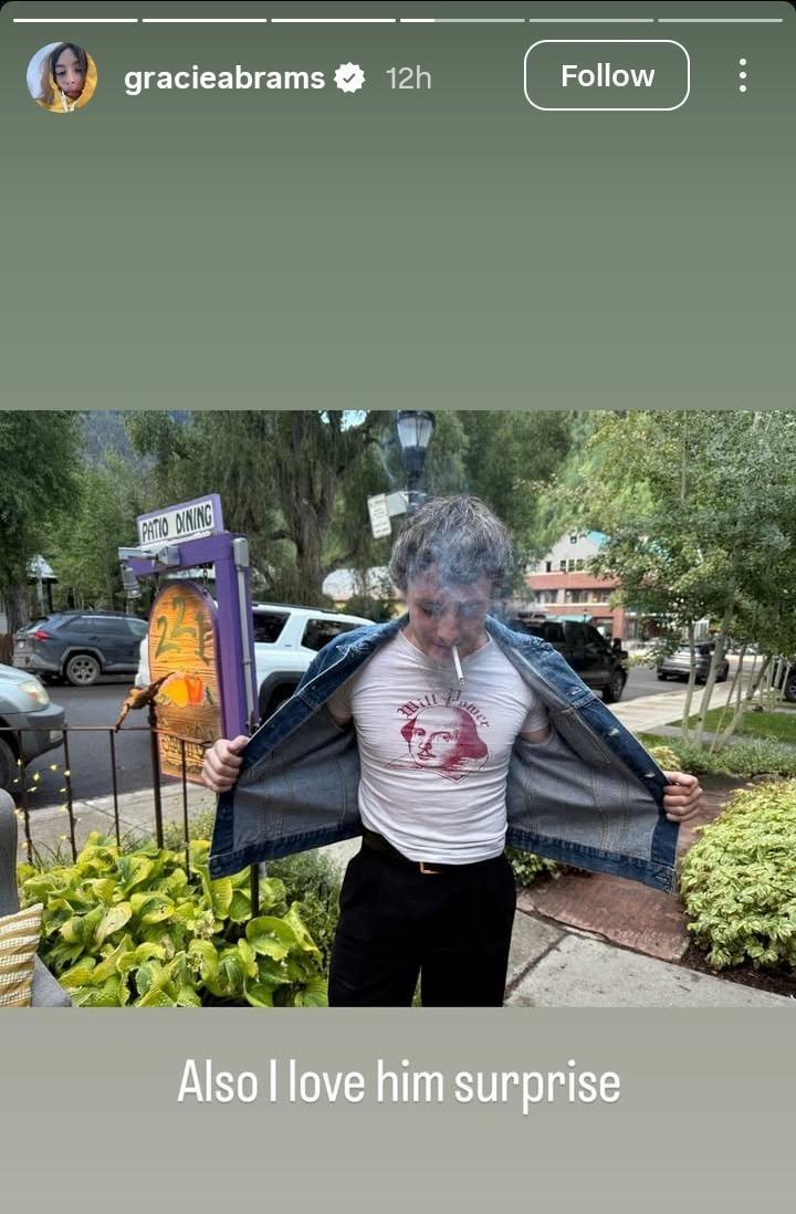 Gracie Abrams’ latest post about boyfriend Paul Mescal leaves fans swooning