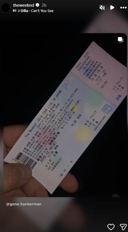 The Weeknd hints at Asia live tour amid Japan trip